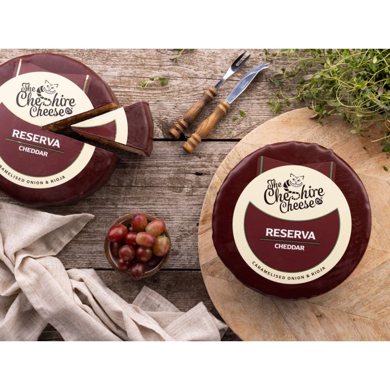 Wheel of Caramelised Onion & Rioja Cheese Waxed 2kg