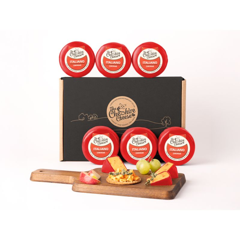 6 x Italiano - Italian Inspired Tomato & Garlic Cheddar 200g Wax ...