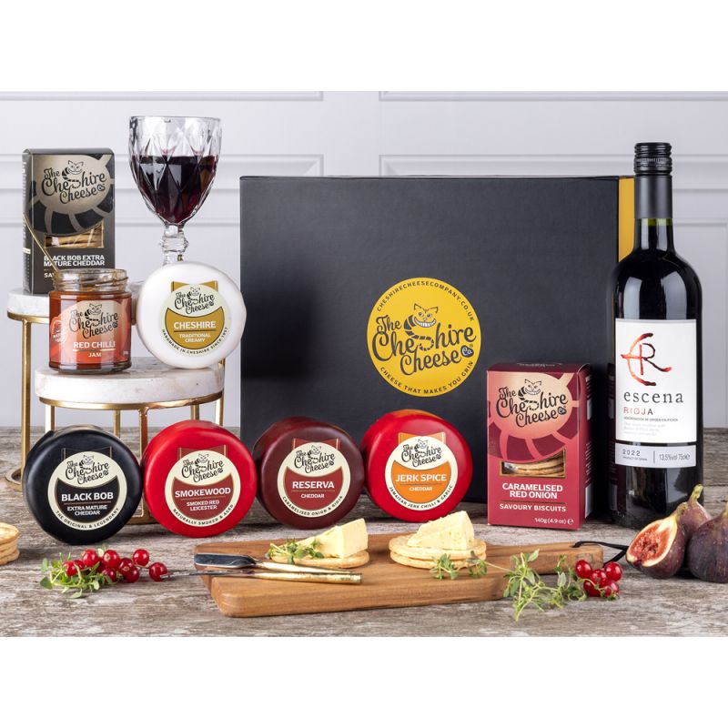 Luxury Red Wine & Cheese Hamper