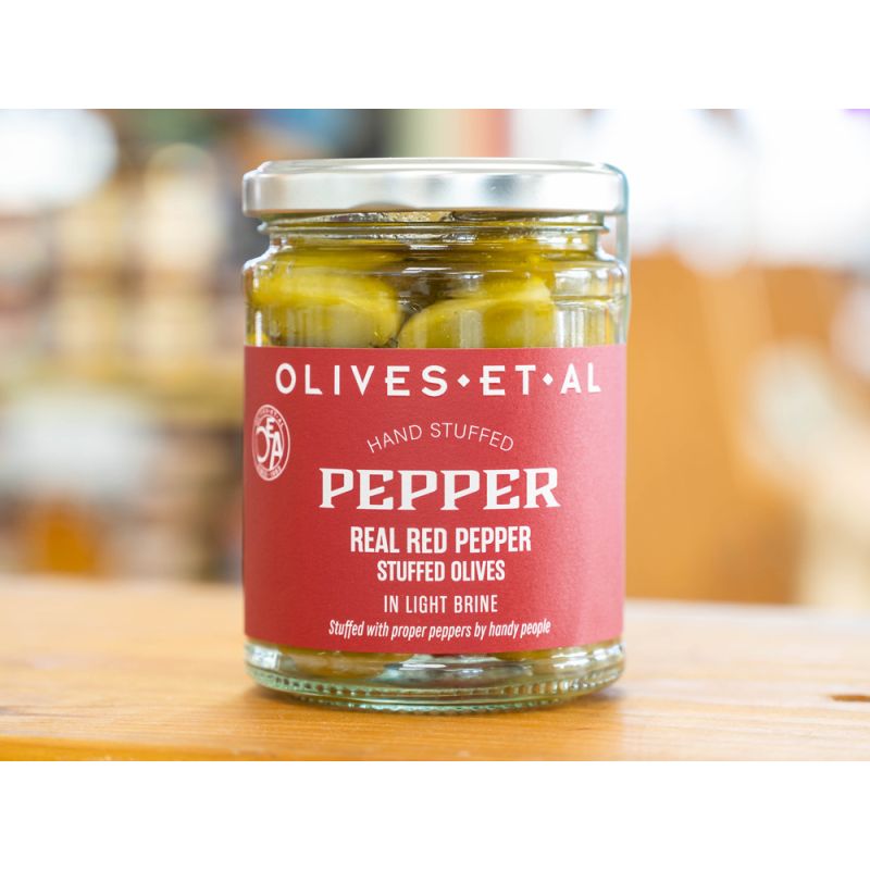 Red Pepper Stuffed Olives