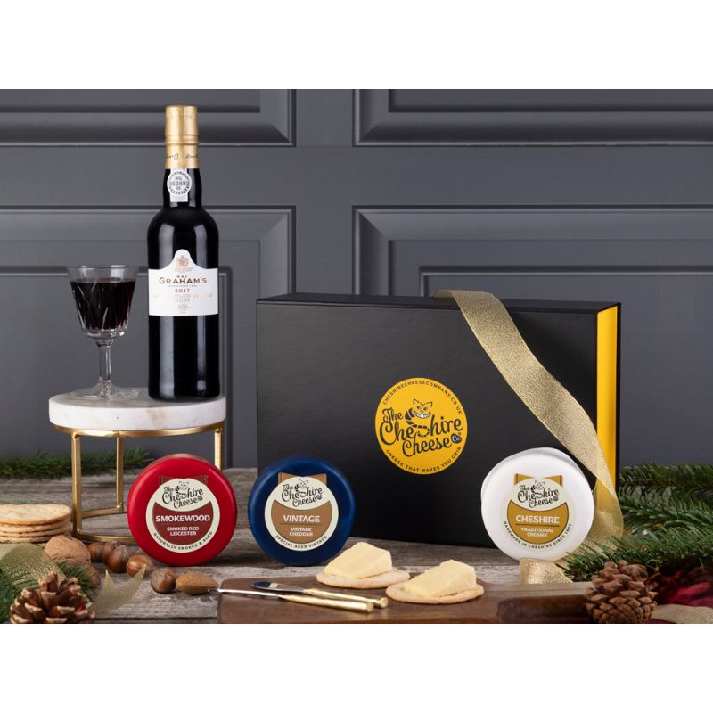Perfect Companions Half Bottle of Port & Cheese Hamper