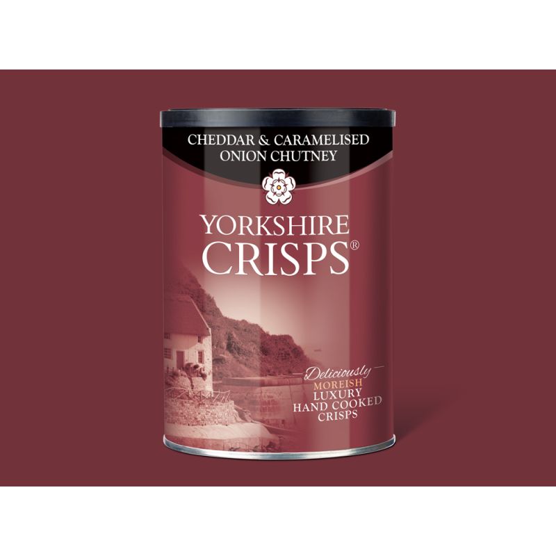 Cheddar & Caramelised Onion Chutney Yorkshire Crisps