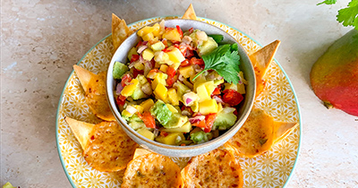 Jamaican Jerk Cheese Mango Salsa Canapés - The Cheese Blog, News & Recipes