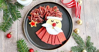 Santa Cheese Face Sharing Plate - The Cheese Blog, News & Recipes