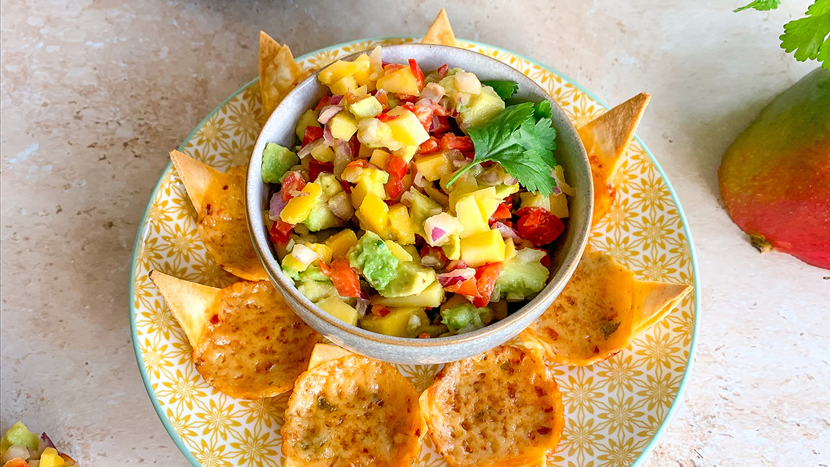 Jamaican Jerk Cheese Mango Salsa Canapés - The Cheese Blog, News & Recipes